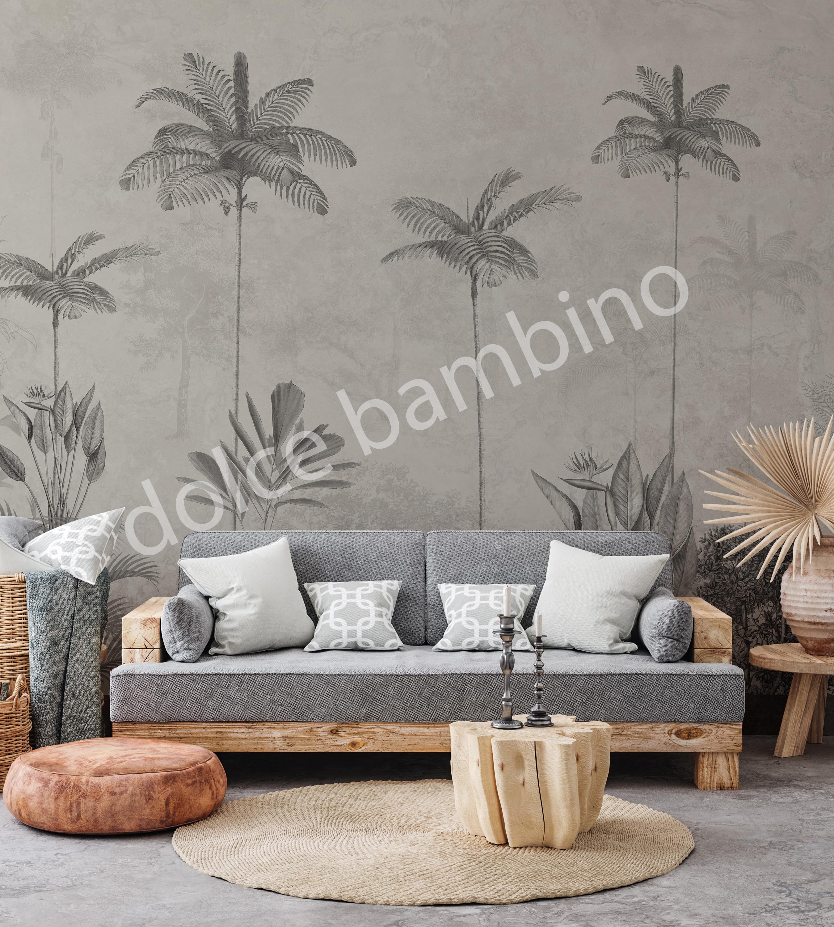 Tropical Themed Wallpaper for Kids - A Tropical Daze - Custom Made ...